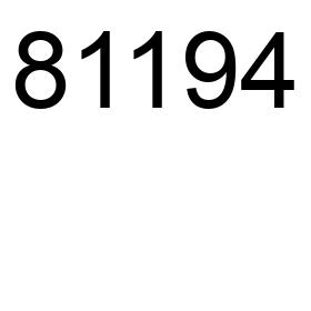 81194 número, significado y propiedades - numero.wiki