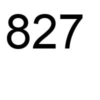 Número 827, la enciclopedia de los números - Numero.wiki
