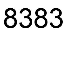8383 número, la enciclopedia de los números - numero.wiki