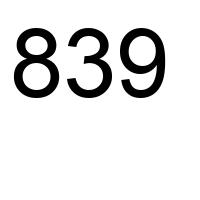 Número 839, la enciclopedia de los números - numero.wiki