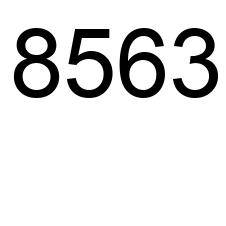 8563 número, la enciclopedia de los números - numero.wiki