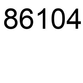 86104 número, significado y propiedades - Numero.wiki