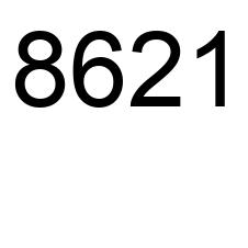 8621 número, la enciclopedia de los números - Numero.wiki