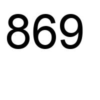 Número 869, la enciclopedia de los números - numero.wiki