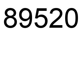 89520 número, significado y propiedades - Numero.wiki