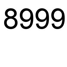 8999 número, la enciclopedia de los números - numero.wiki