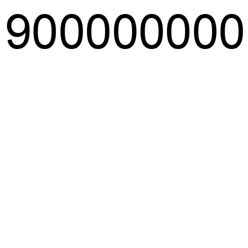 900000000 número, significado y propiedades - numero.wiki